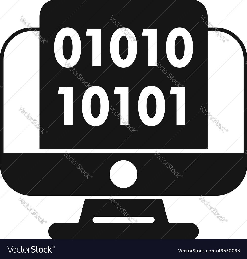 Code zero develop icon simple gear hosting Vector Image