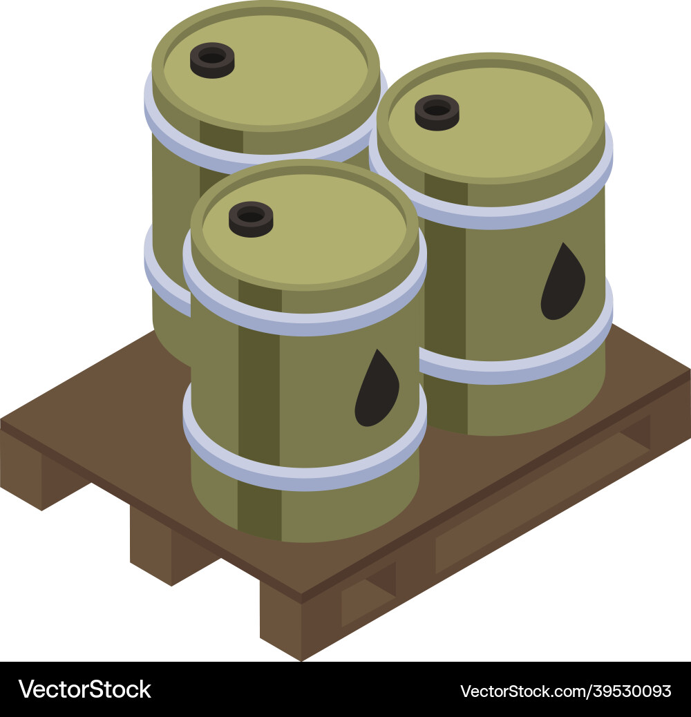 Fuel barrels Royalty Free Vector Image - VectorStock