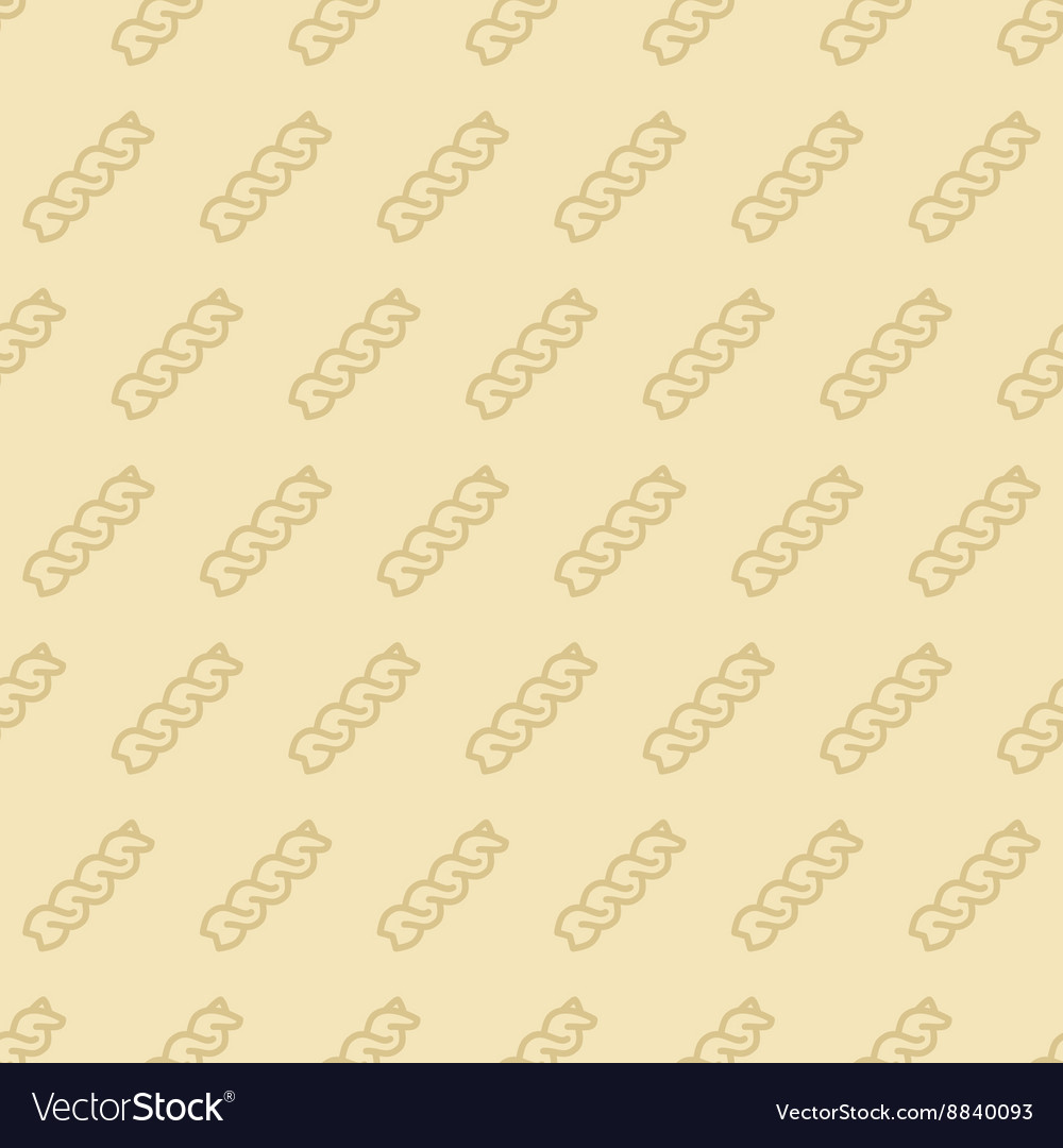 Fusilli seamless pattern Royalty Free Vector Image