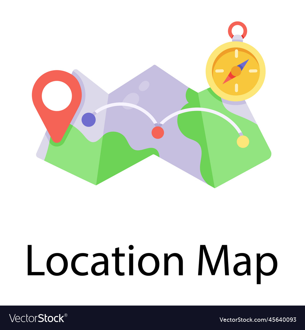 Location map Royalty Free Vector Image - VectorStock