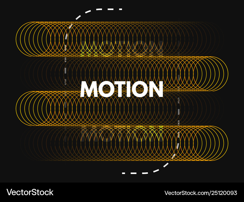 Motion design minimal concept with color circles Vector Image