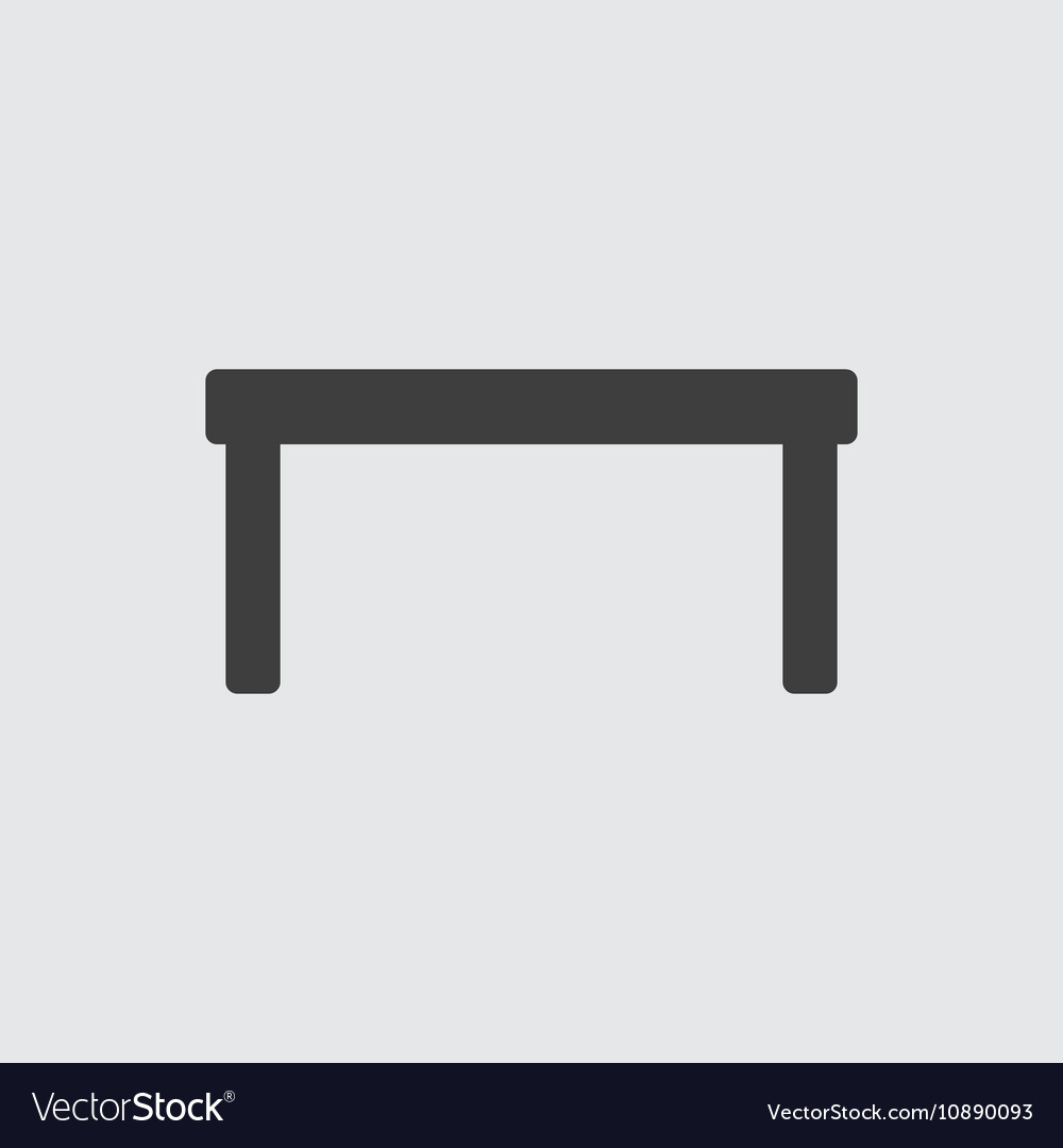 Table icon Royalty Free Vector Image - VectorStock