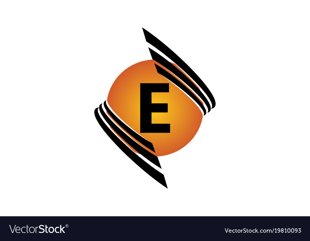 Technology letter e Royalty Free Vector Image - VectorStock
