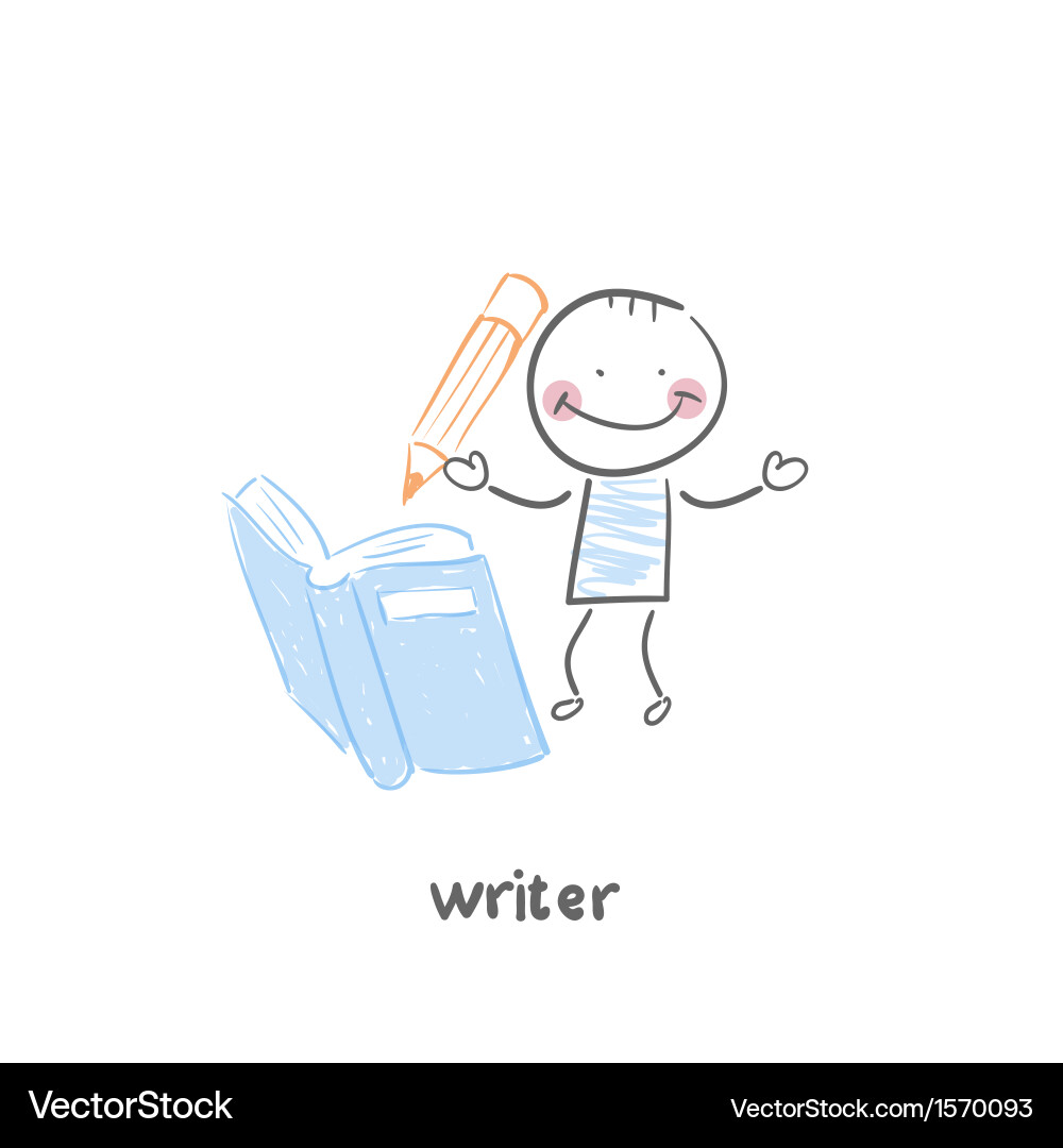 Writer Royalty Free Vector Image - VectorStock