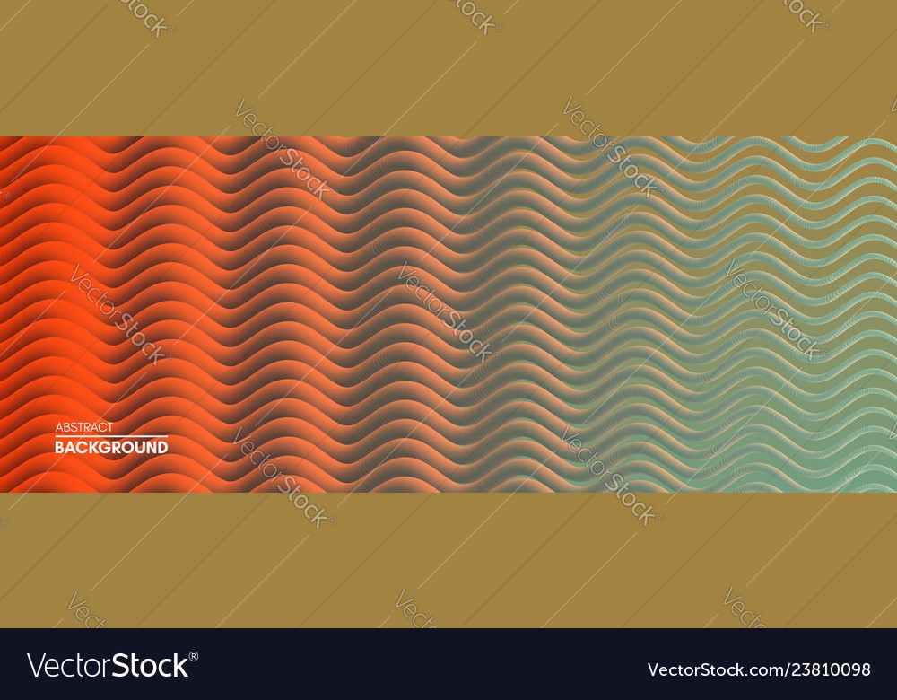 Abstract wavy background cover design template Vector Image