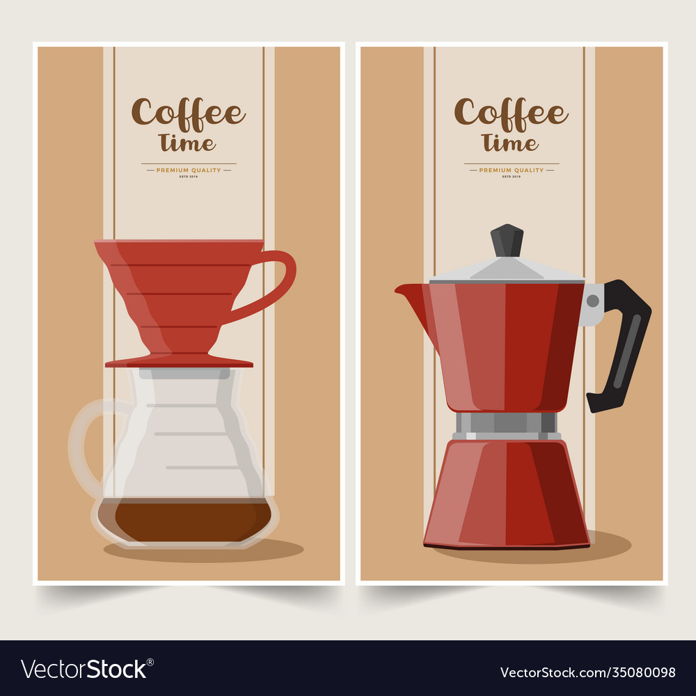 Coffee banner design Royalty Free Vector Image