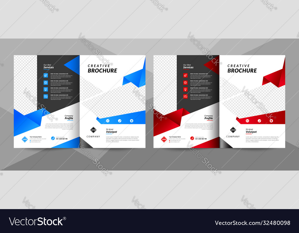 Creative corporate business brochure template Vector Image
