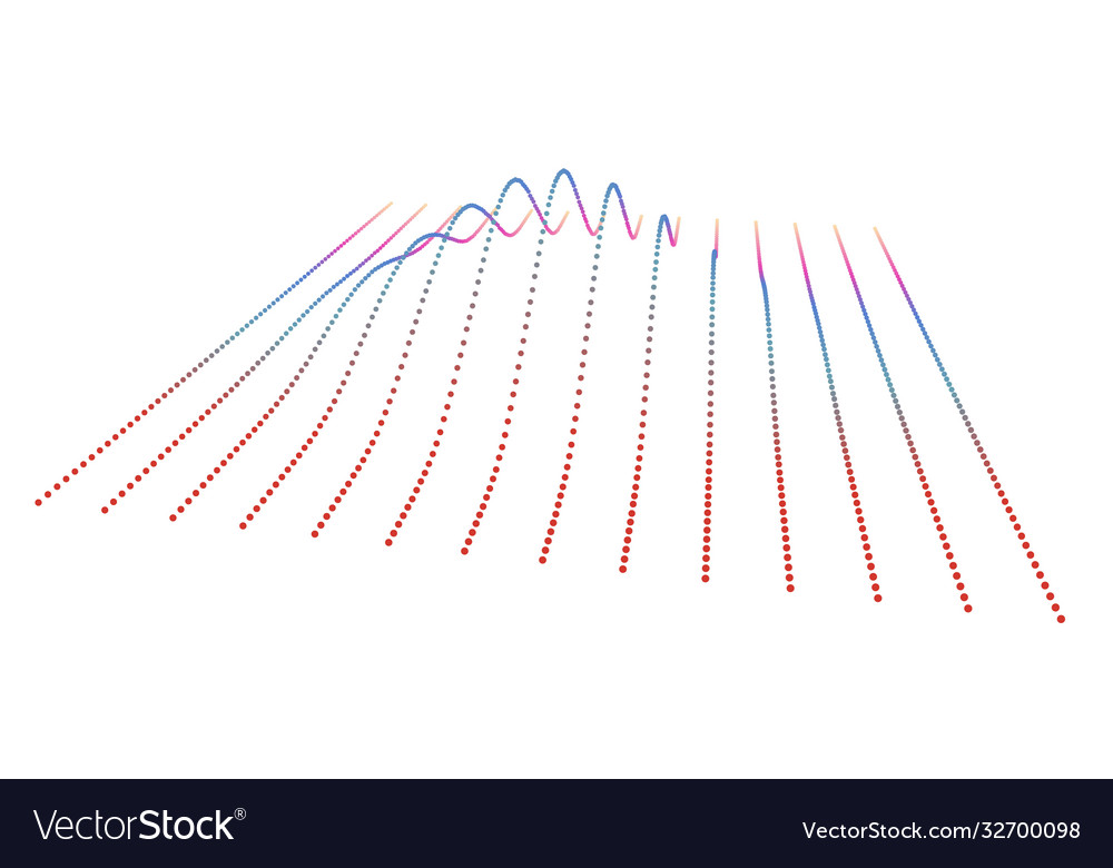 Data slice in volume function point Royalty Free Vector