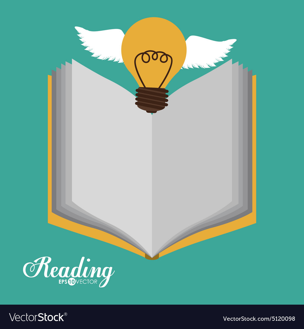 Reading design Royalty Free Vector Image - VectorStock