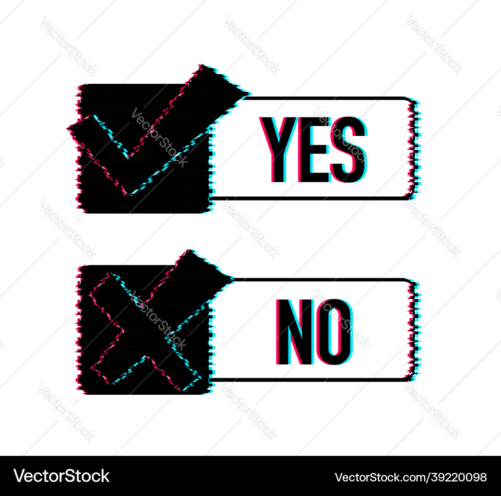 Yes no word text on talk shape stock Royalty Free Vector