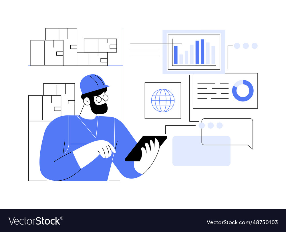 Big data in retail abstract concept Royalty Free Vector