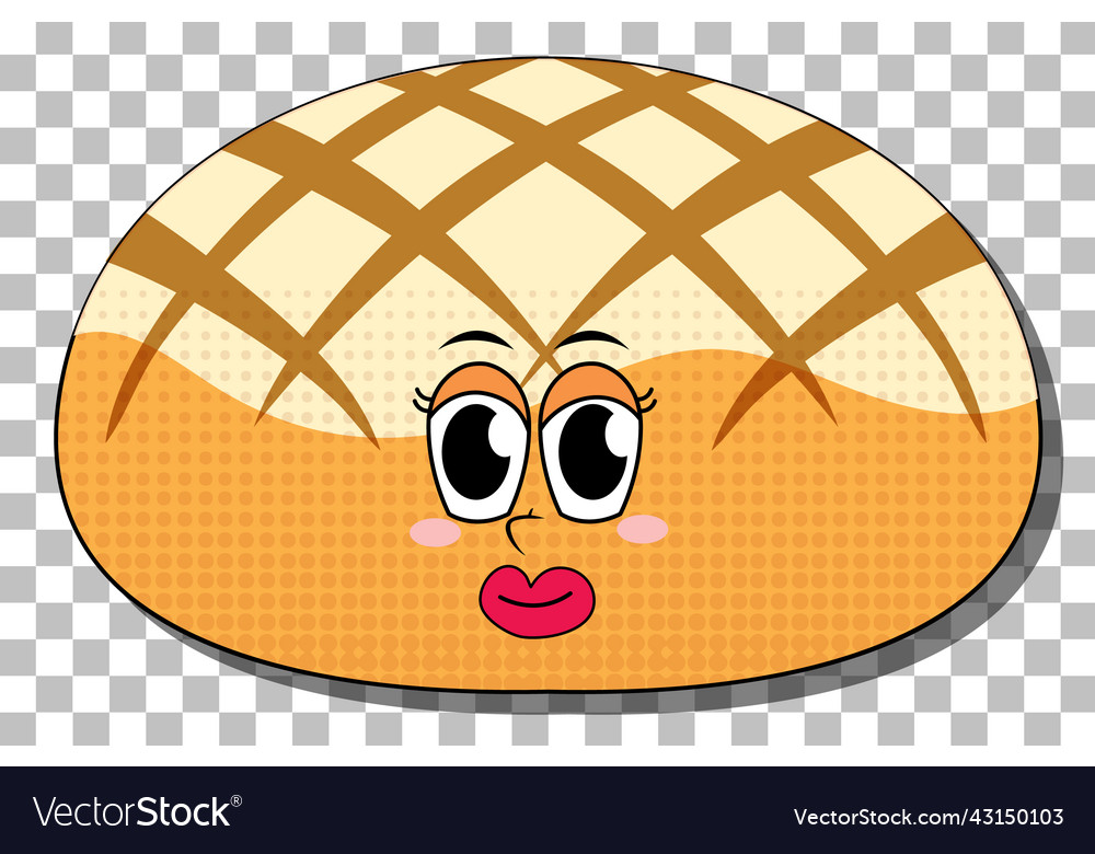 Bun Cartoon Character Isolated Royalty Free Vector Image