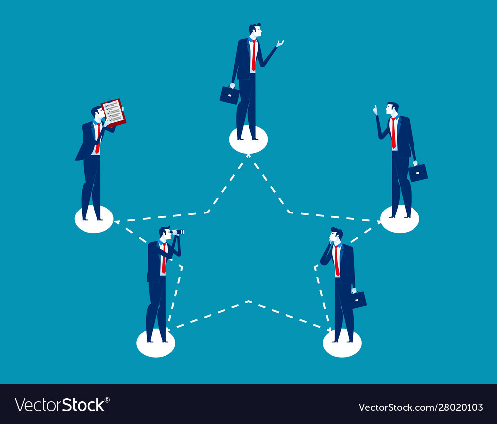 Business And Network Concept Royalty Free Vector Image
