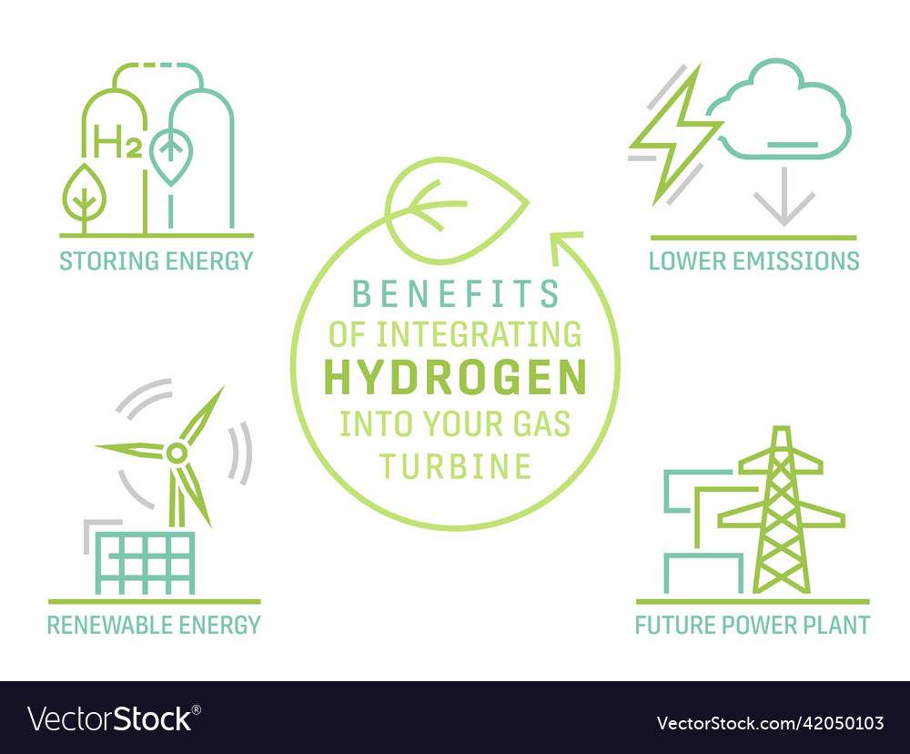 Green hydrogen production infographic editable Vector Image