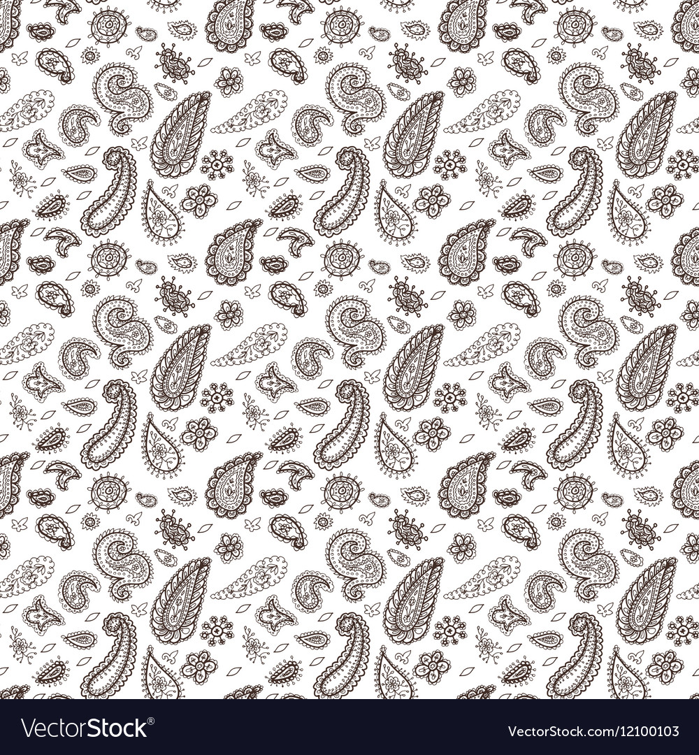 Mehendi pattern Royalty Free Vector Image - VectorStock