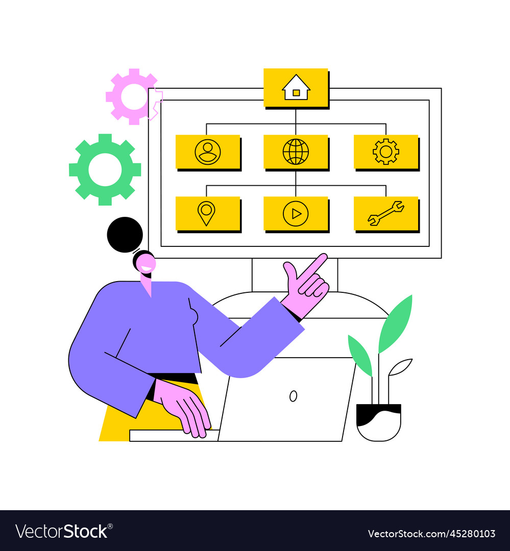 Sitemap creation abstract concept Royalty Free Vector Image Sitemap creation abstract concept Royalty Free Vector Image
