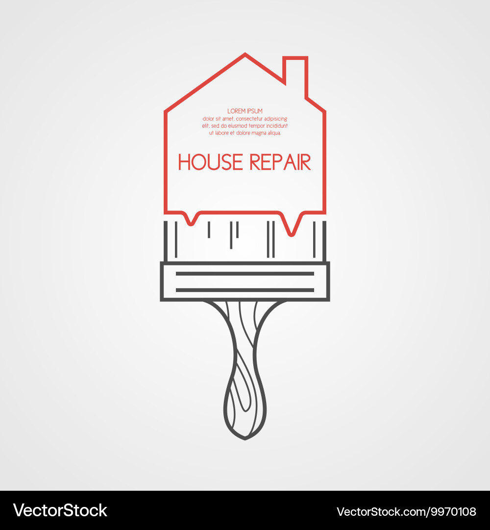 Home repair infographics banner Royalty Free Vector Image
