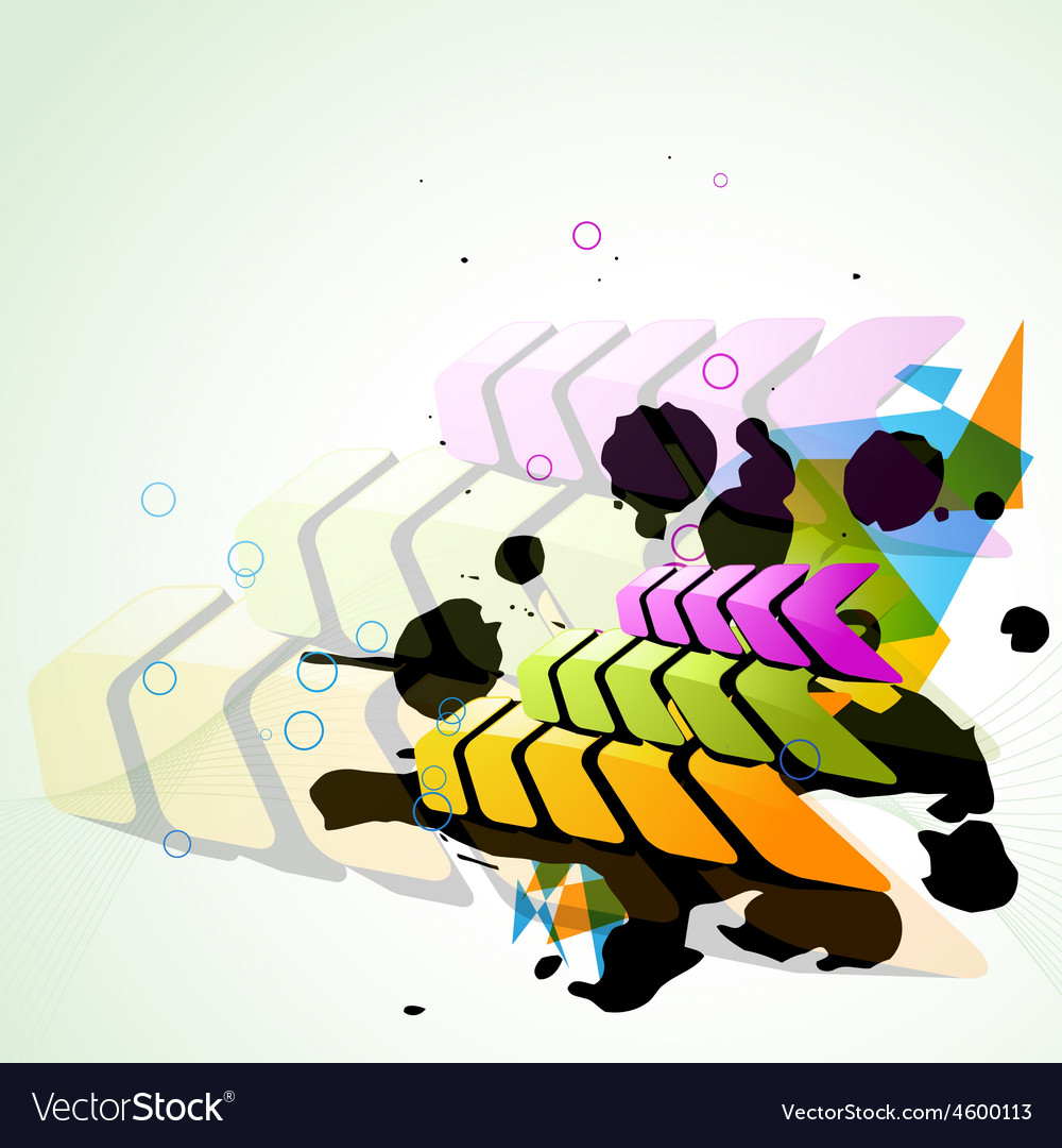 Arrow style background Royalty Free Vector Image