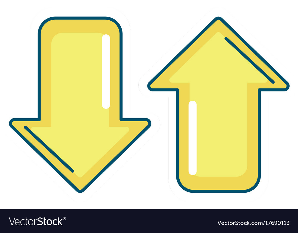 Arrows to loading digital data connection Vector Image