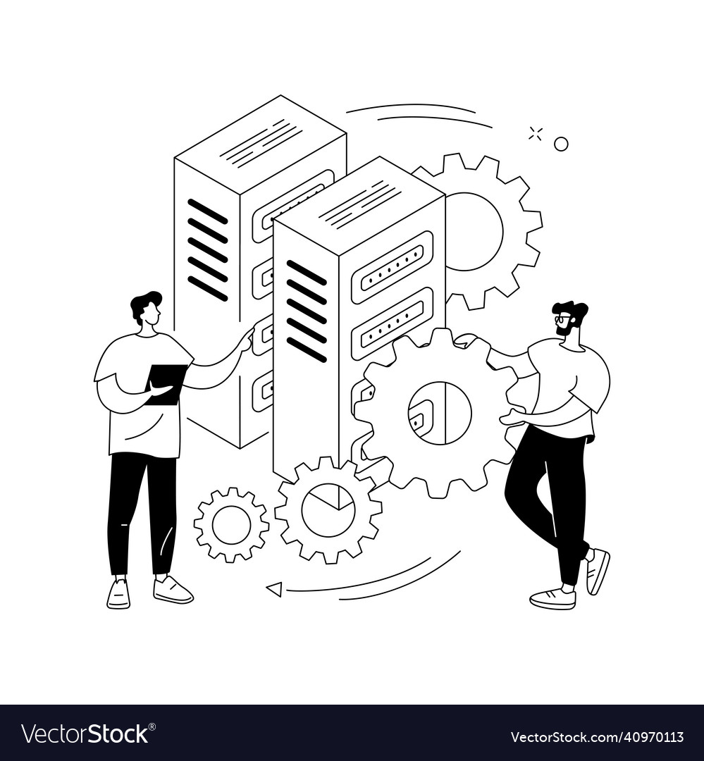 Big data job abstract concept Royalty Free Vector Image Big data job abstract concept Royalty Free Vector Image