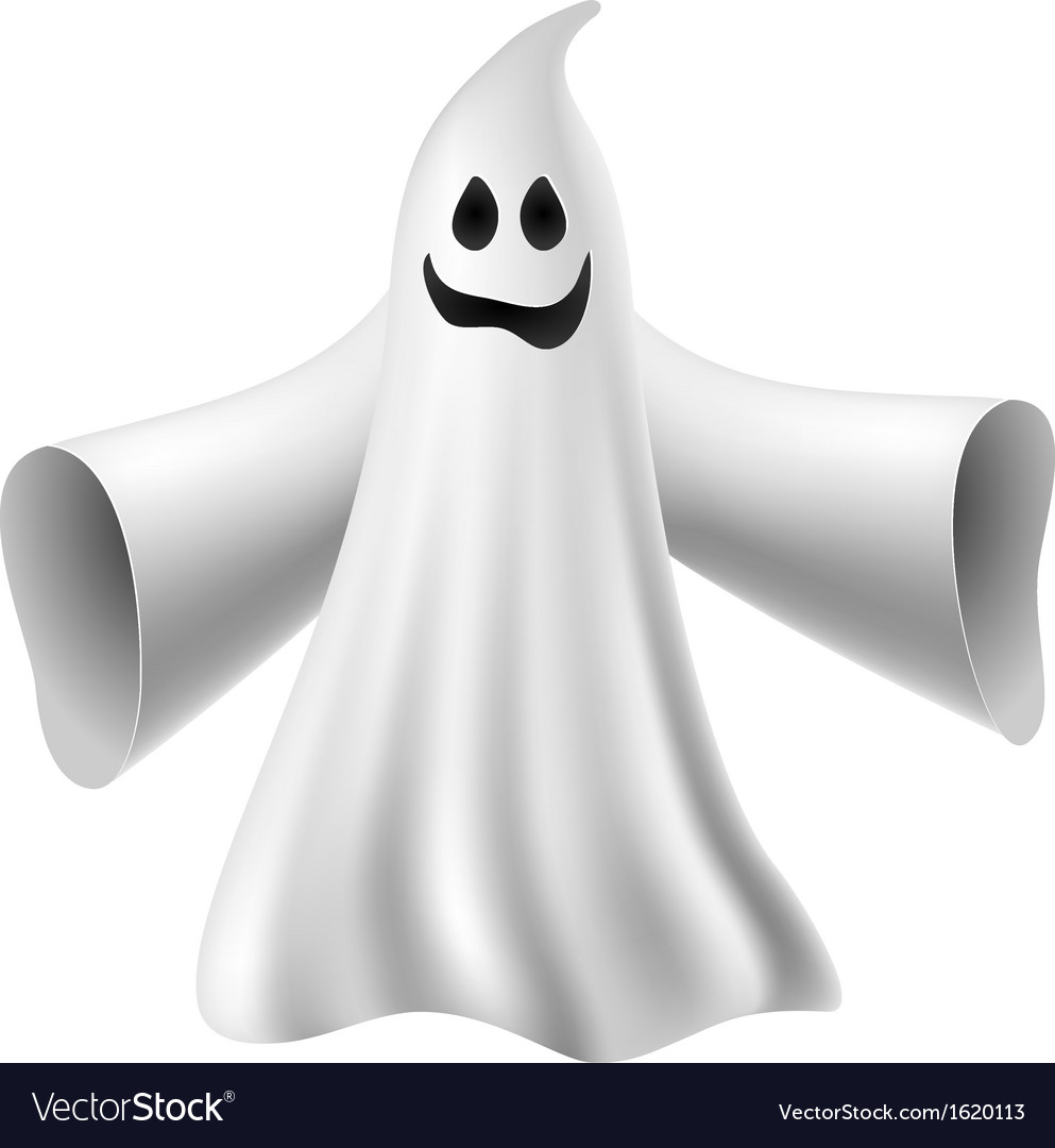 Cute ghost Royalty Free Vector Image - VectorStock