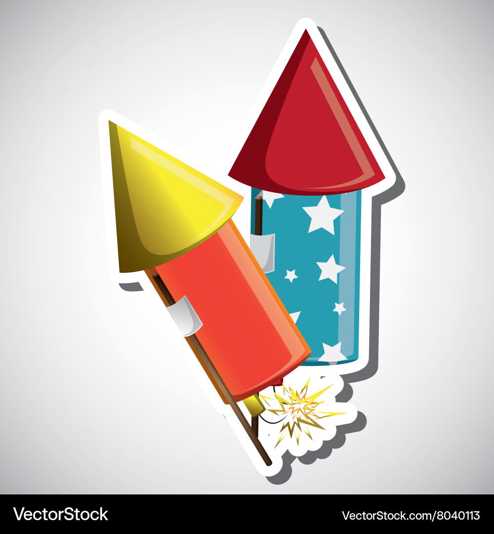 Firework icon design Royalty Free Vector Image