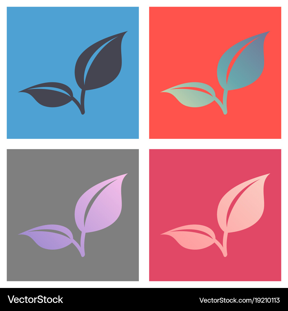 Fresh mint leaf flat menthol healthy aroma herbal Vector Image