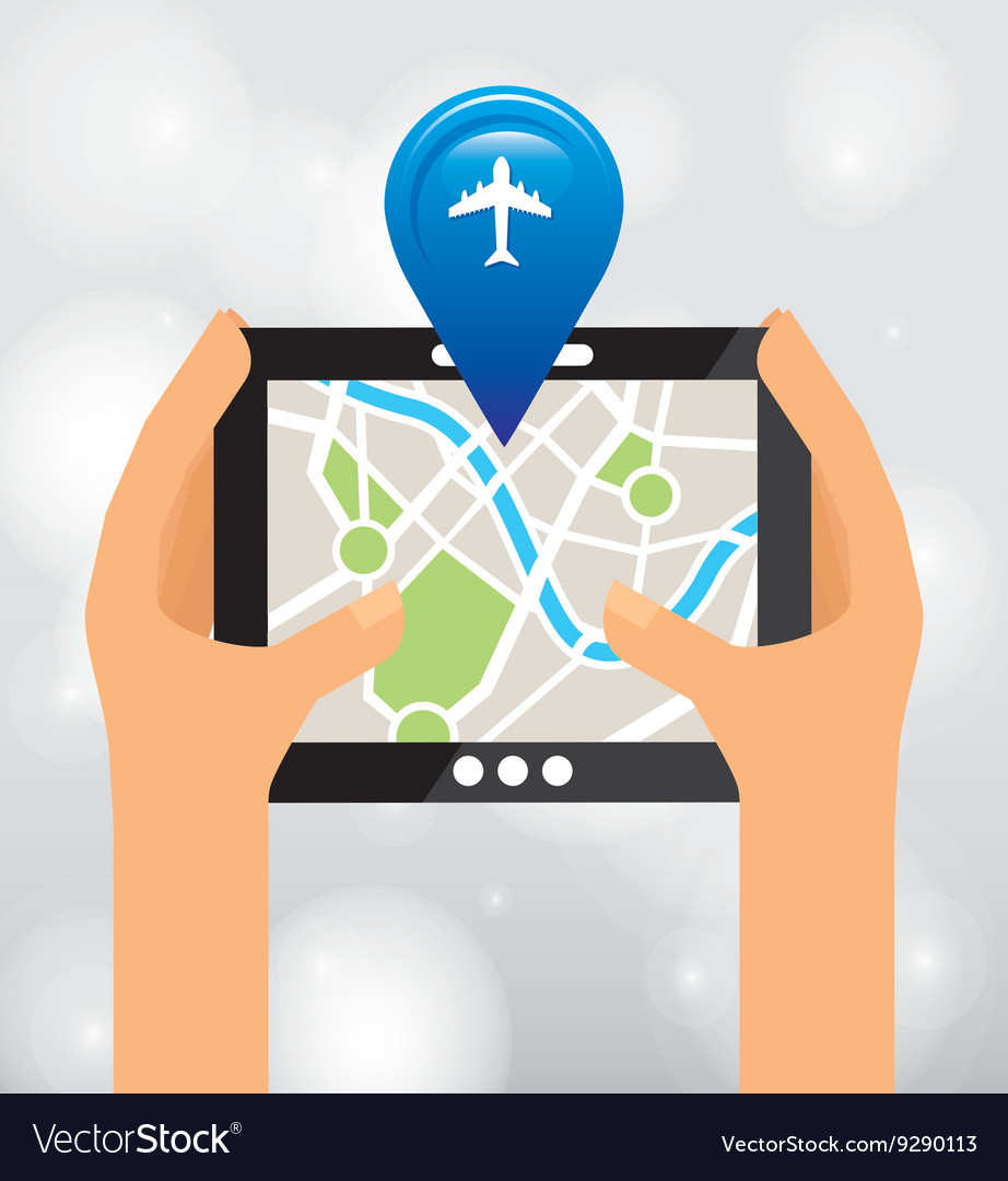 Global positioning system design Royalty Free Vector Image