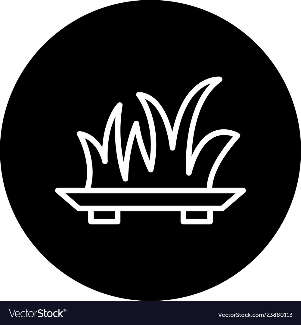 Grass icon Royalty Free Vector Image - VectorStock