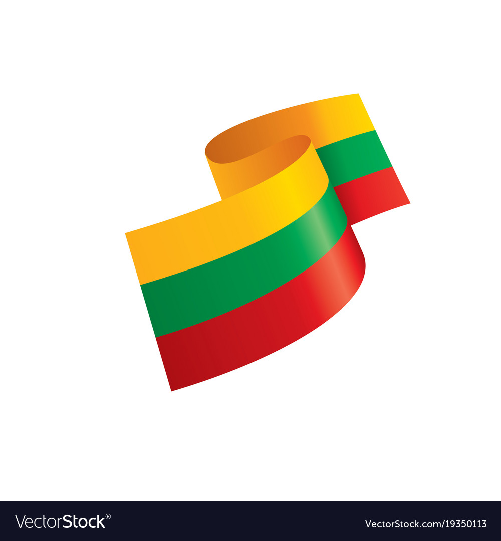 Lithuania flag Royalty Free Vector Image - VectorStock