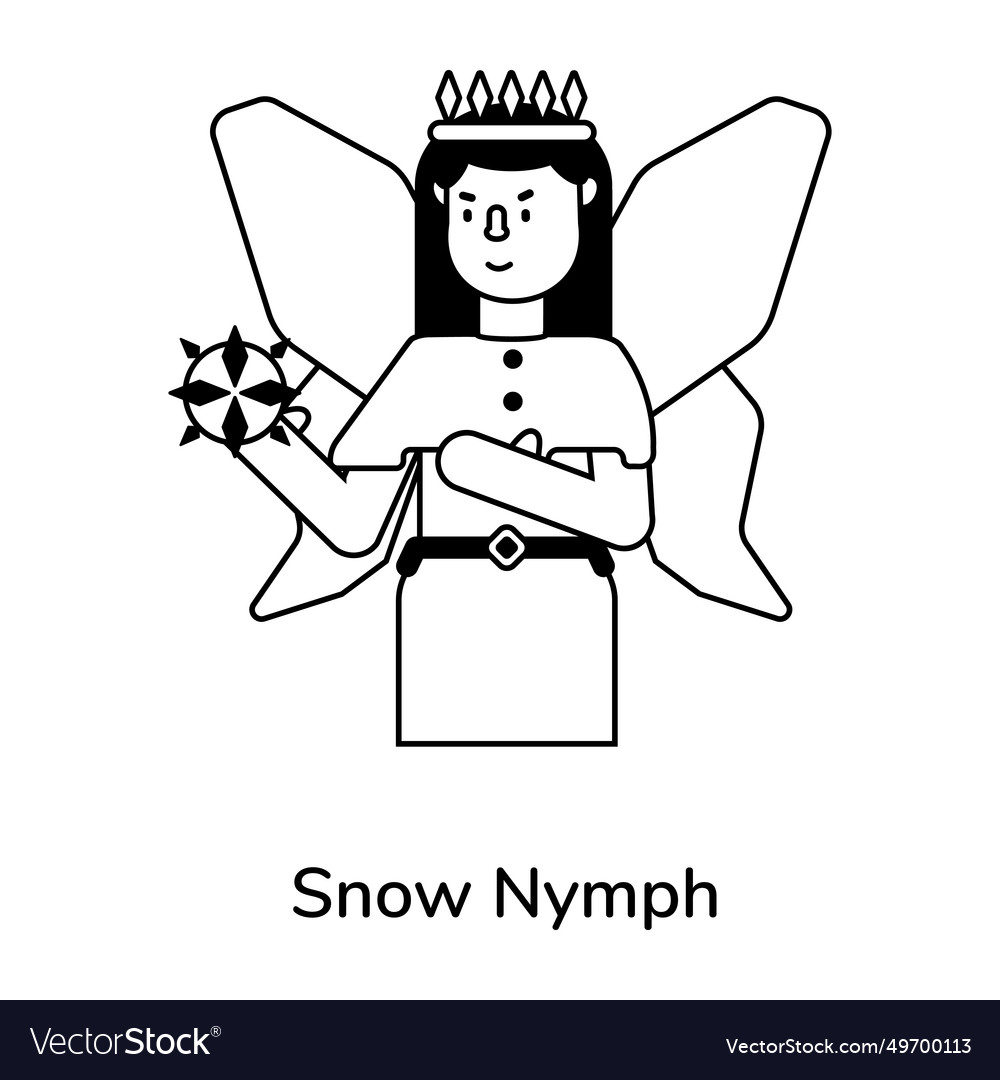 Snow nymph Royalty Free Vector Image - VectorStock