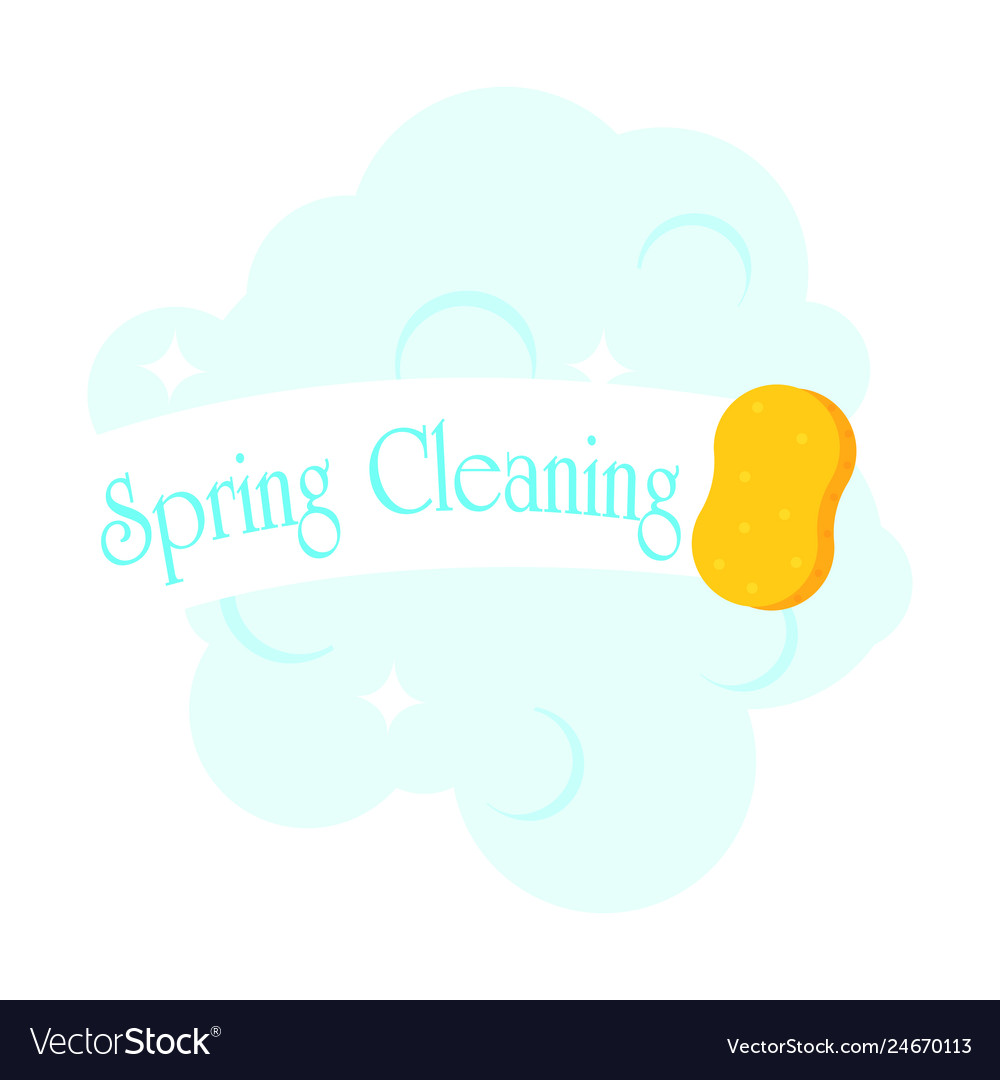 Spring cleaning background Royalty Free Vector Image