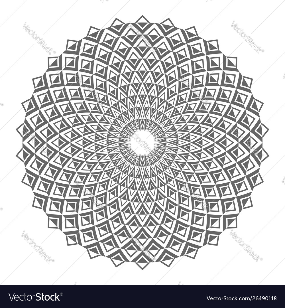 Circle geometric pattern Royalty Free Vector Image