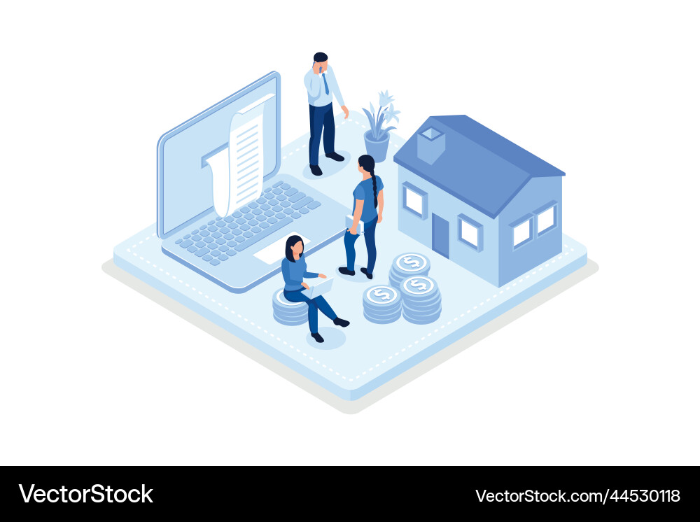 Financial management personal finances loans Vector Image