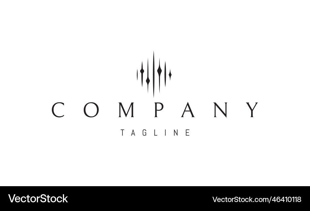 Logo on which an abstract image of a device Vector Image