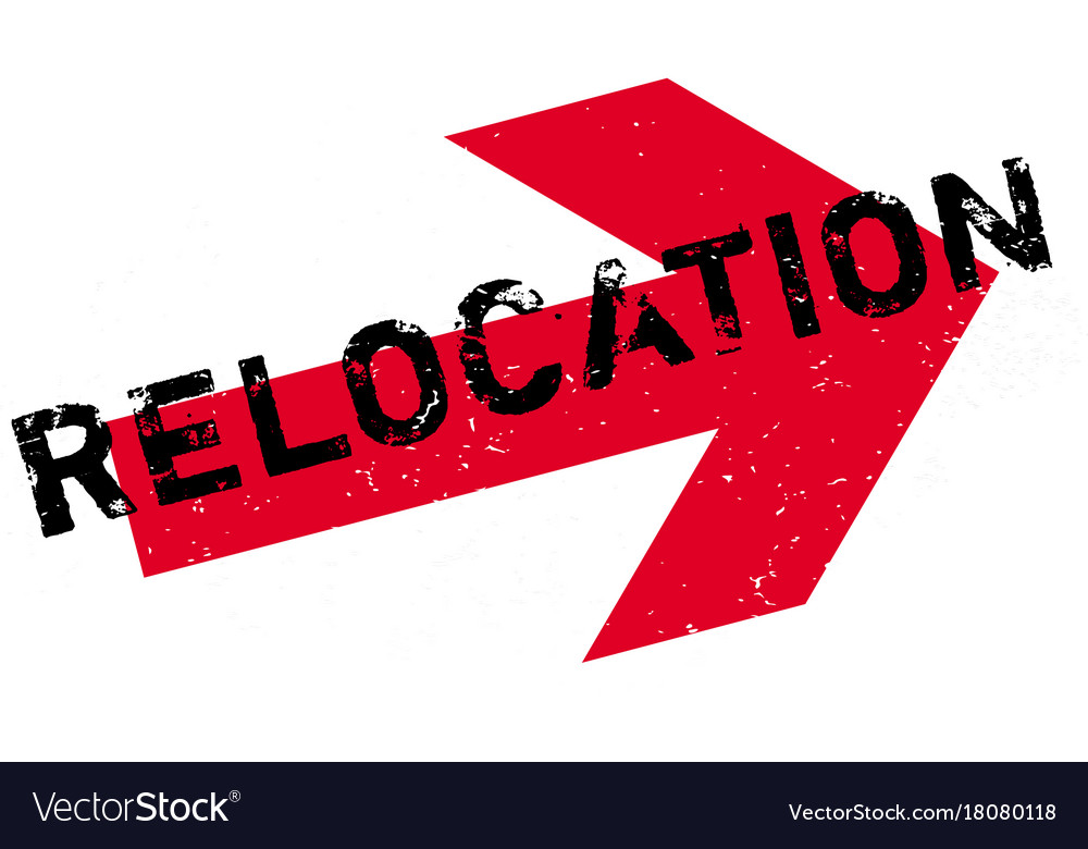 Relocation rubber stamp Royalty Free Vector Image