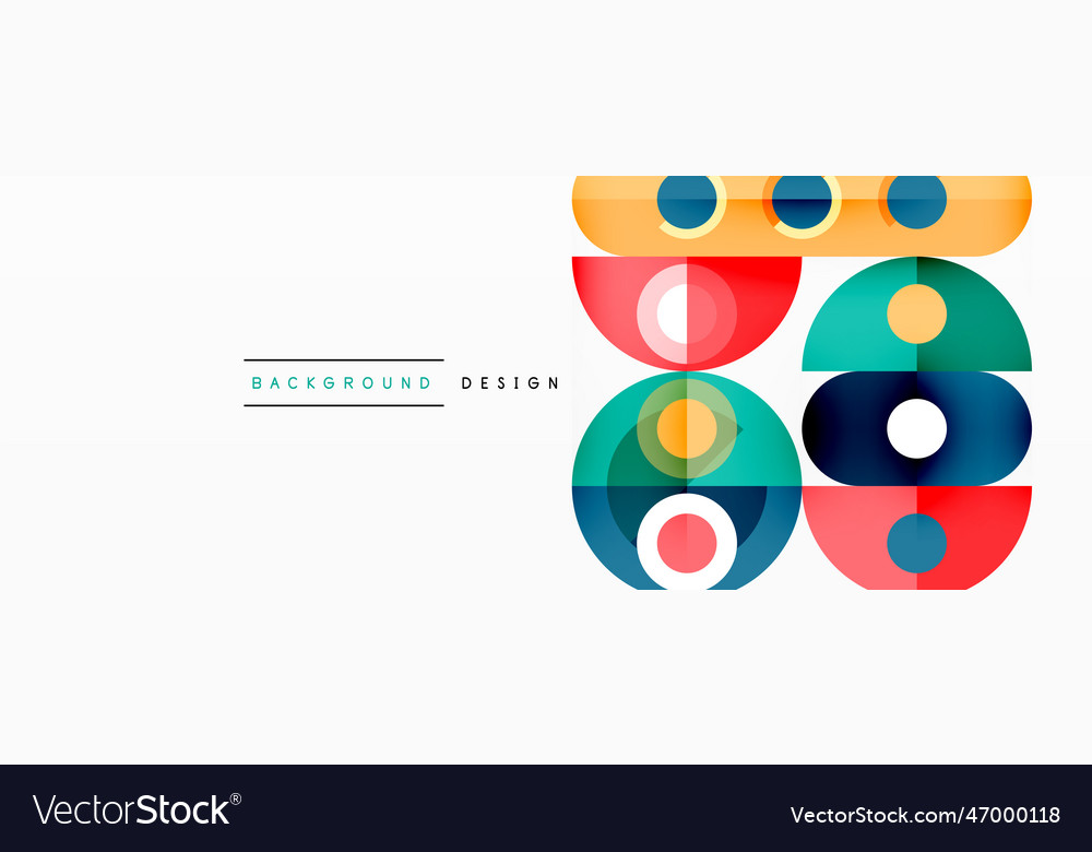 Simple circles and round elements pattern Vector Image