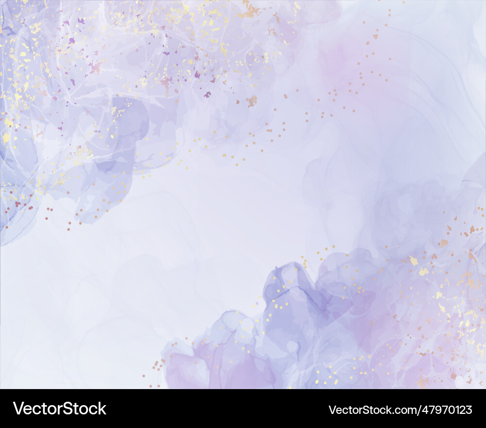Abstract dusty violet liquid watercolor Royalty Free Vector