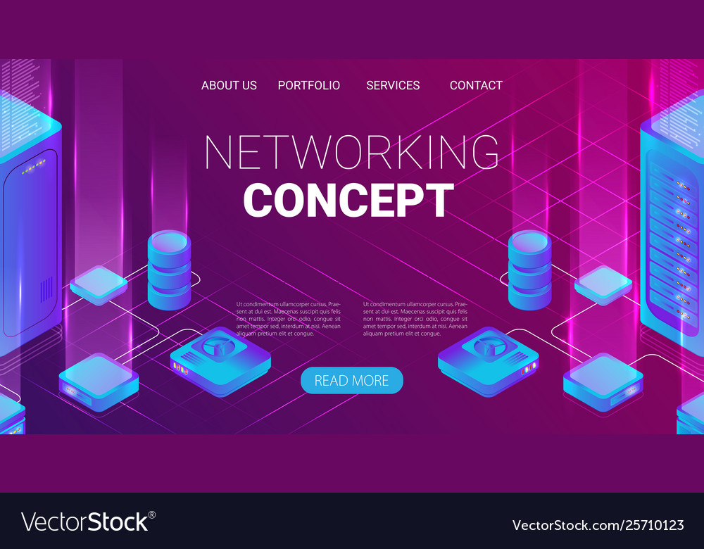 Concept big data processing energy station Vector Image Concept big data processing energy station Vector Image