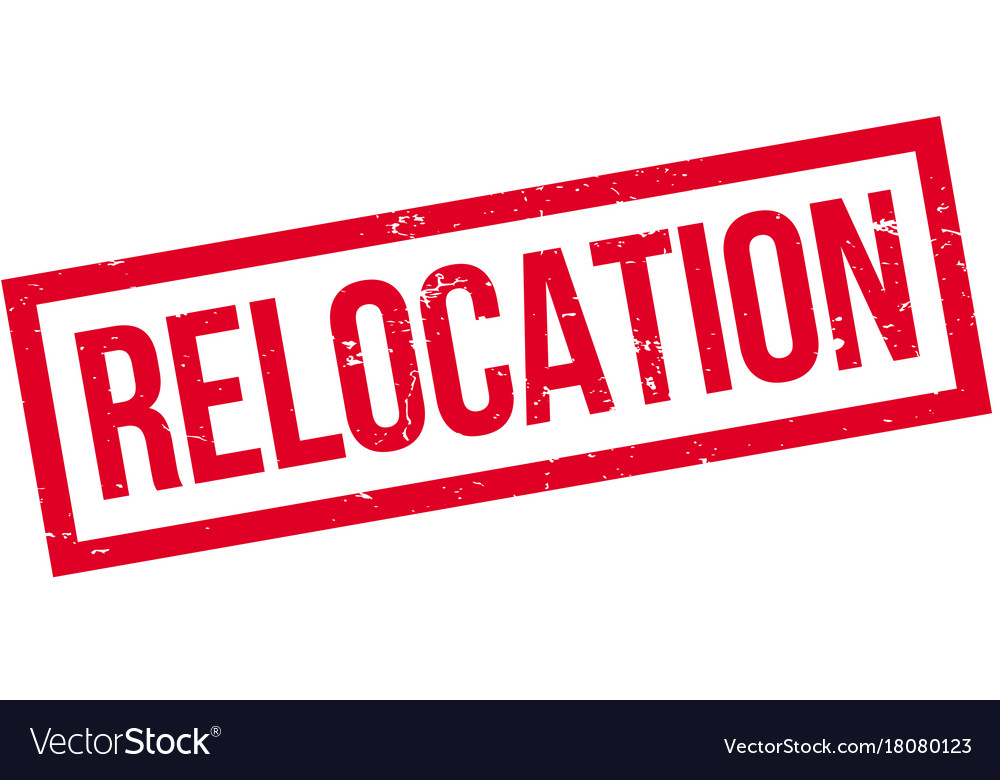 Relocation rubber stamp Royalty Free Vector Image