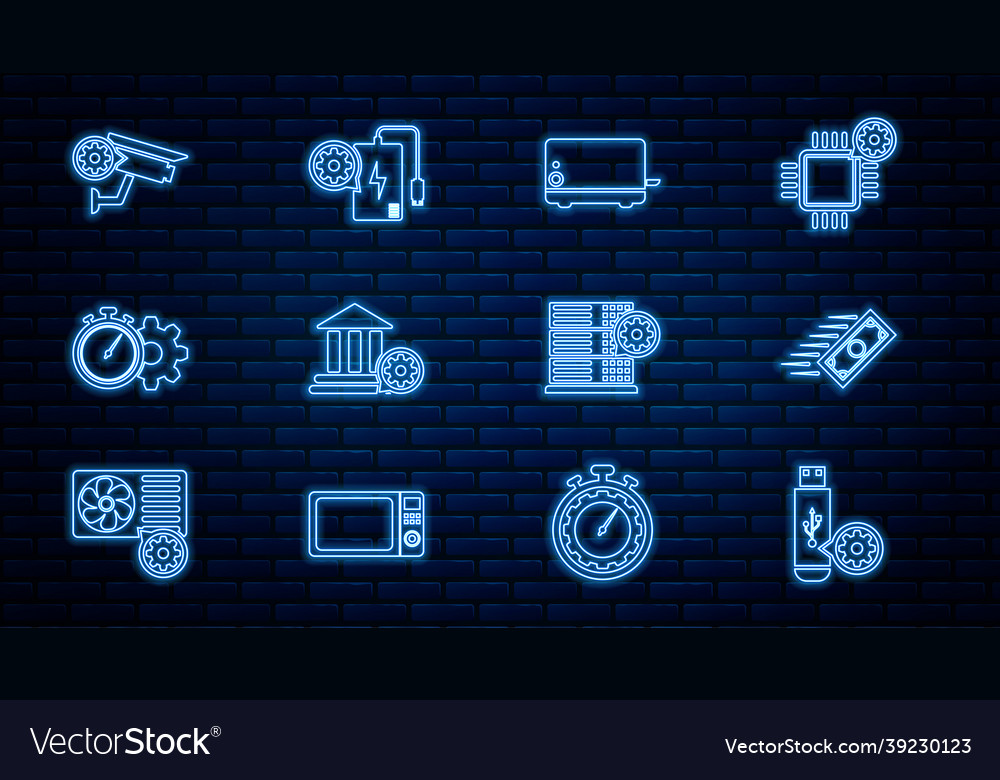 Set line usb flash drive setting fast payments Vector Image Set line usb flash drive setting fast payments Vector Image