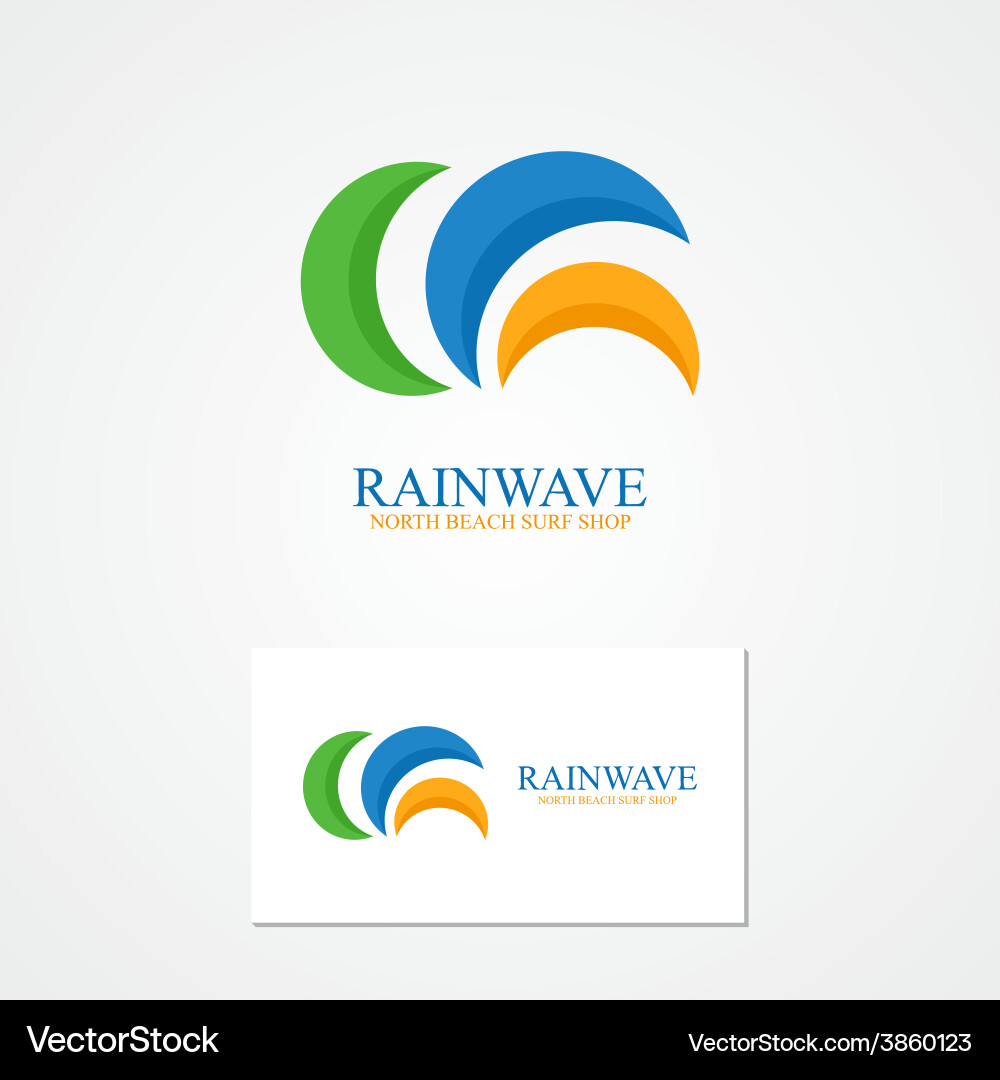 Set of semicircle logo for design template Vector Image