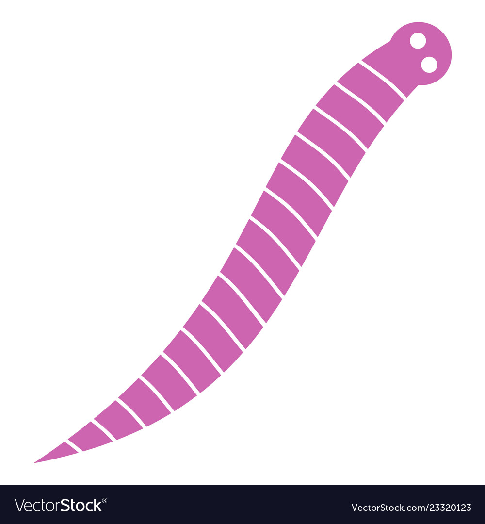 Worm icon Royalty Free Vector Image - VectorStock