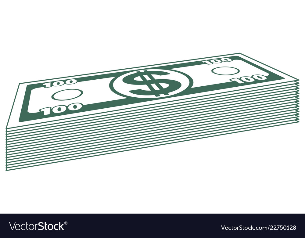 Abstract currency bundle Royalty Free Vector Image