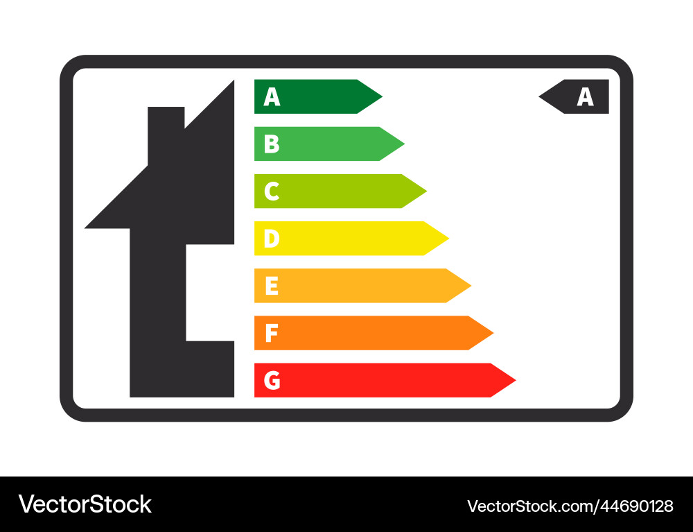Energy efficiency of buildings Royalty Free Vector Image