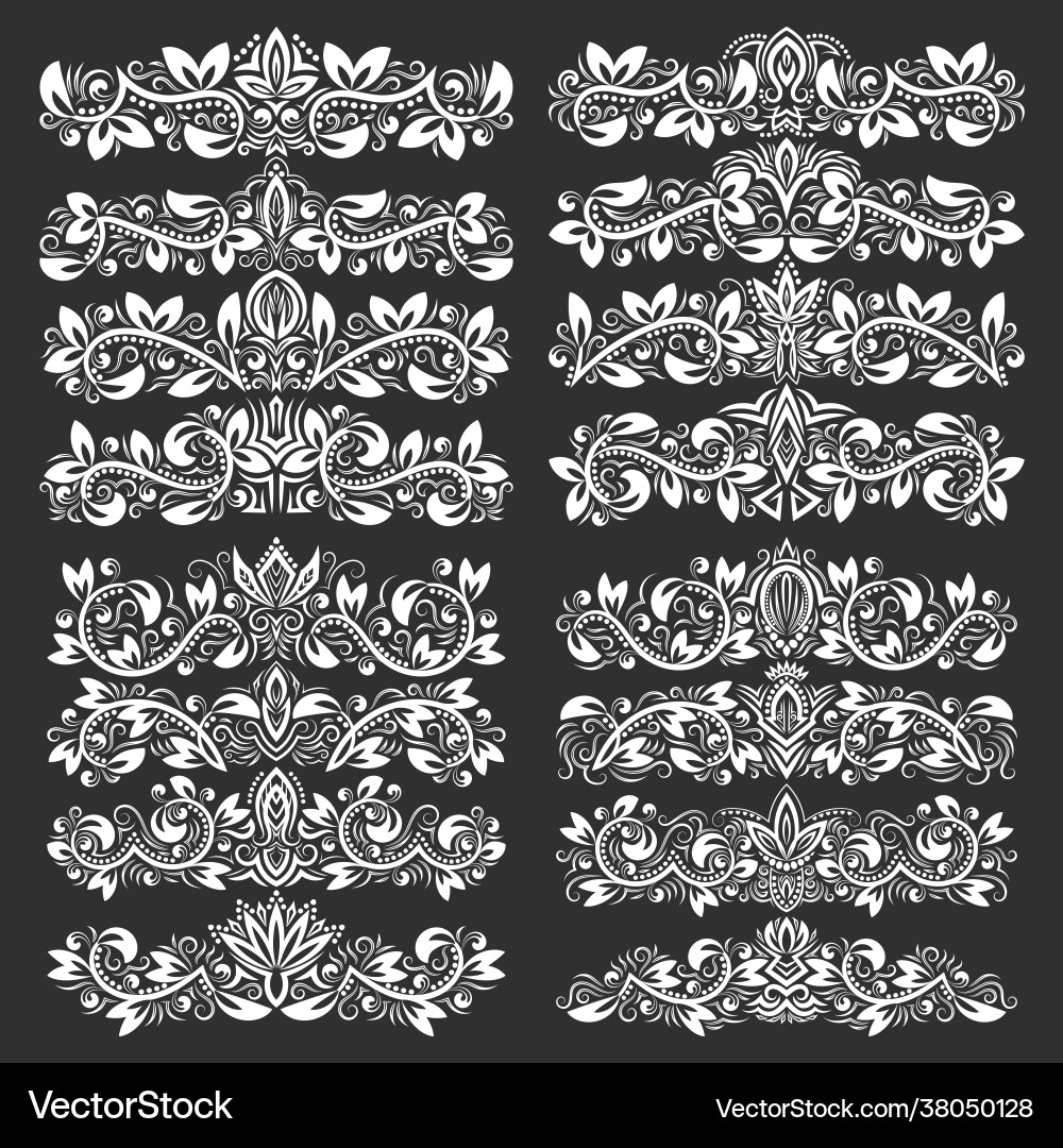 Ornate decorative ornaments design ornamental Vector Image
