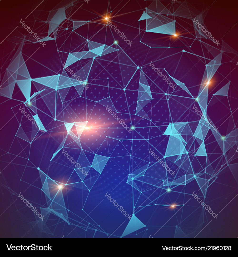 Pattern of plexus global network modern abstract Vector Image