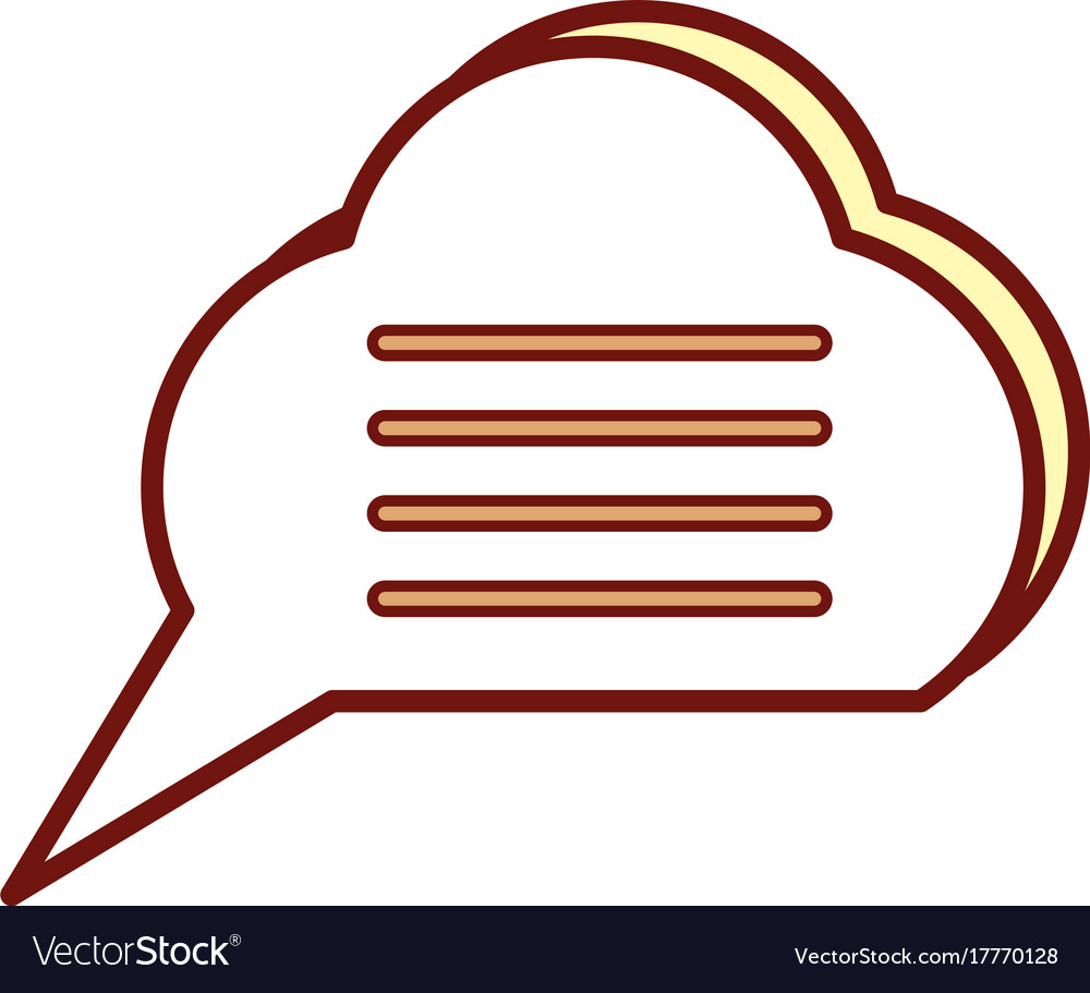 Speech cloud icon Royalty Free Vector Image - VectorStock