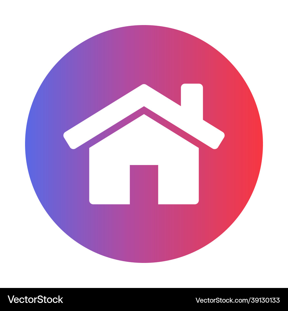 O2021-06-12-01home simple flat icon web homepage Vector Image