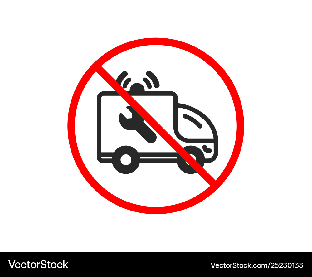Spanner tool icon car repair service sign Vector Image